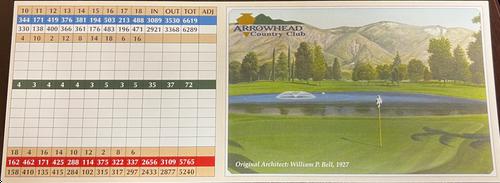 Arrowhead Country Club - Course Profile | Course Database