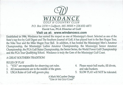 Windance Country Club - Course Profile | Course Database