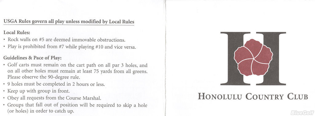Honolulu Country Club - Course Profile | Course Database