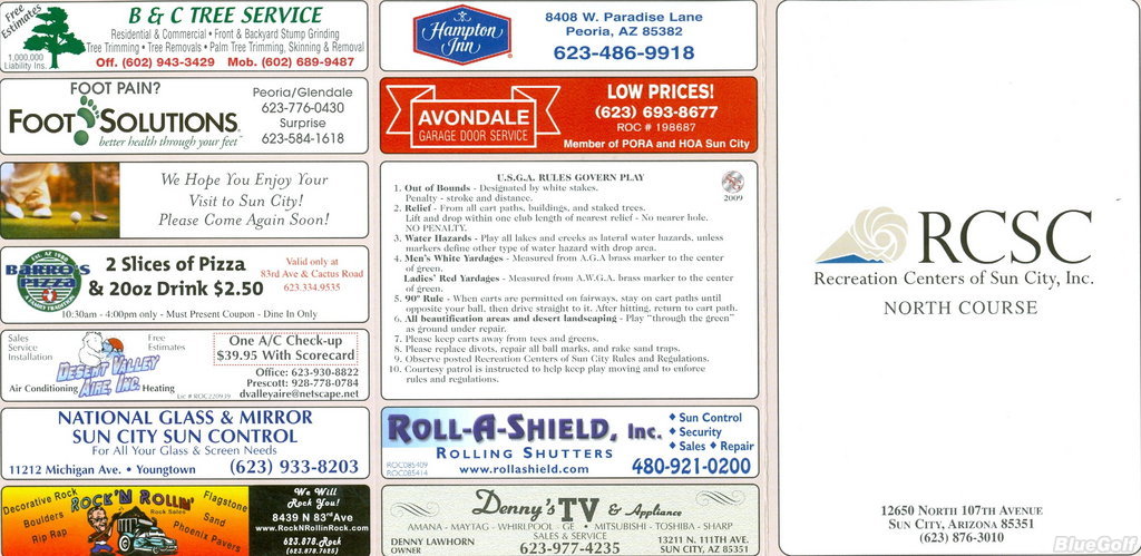 Sun City Golf Club - North Course - Course Profile | Course Database