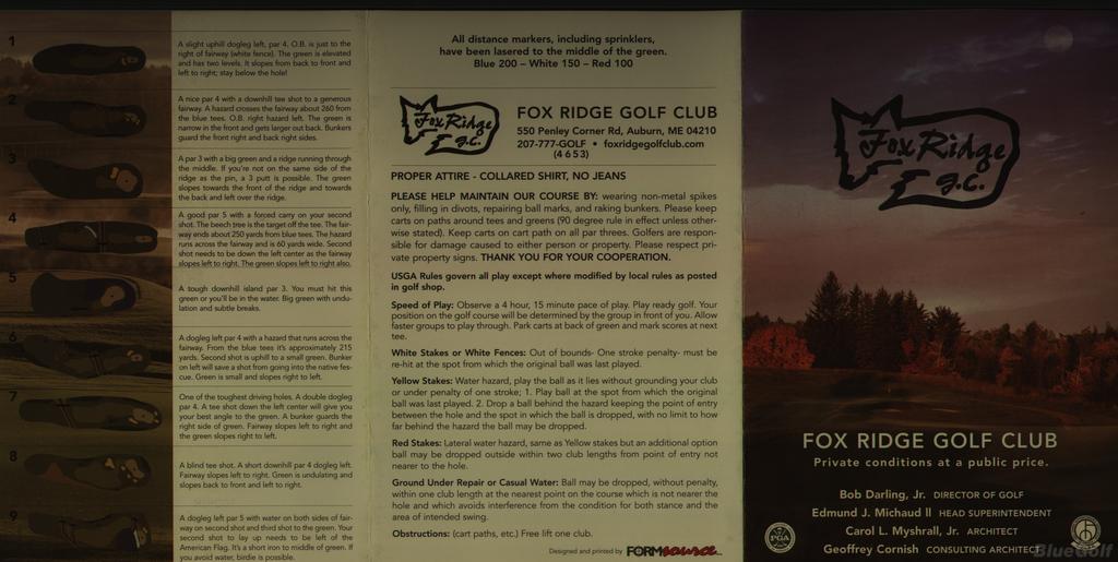 Fox Ridge Golf Club - Course Profile | Course Database