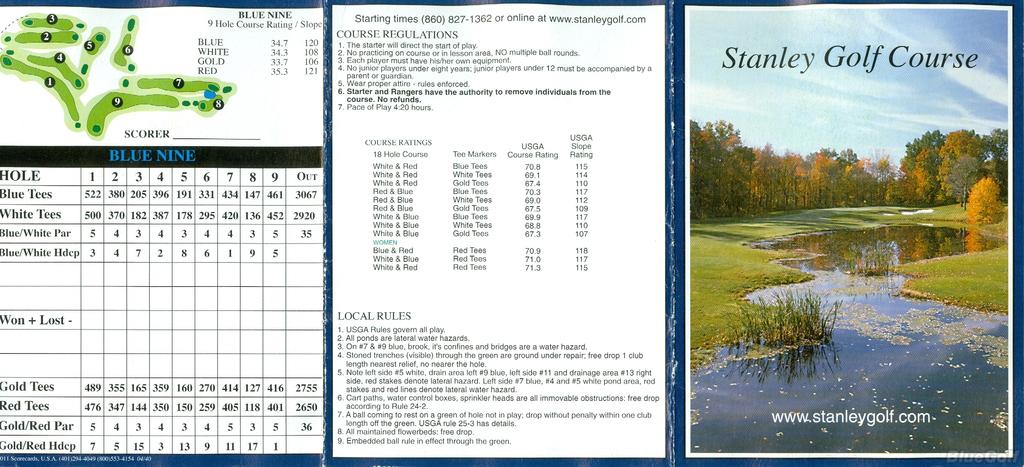 Stanley Golf Course - White/Blue - Course Profile | Course Database