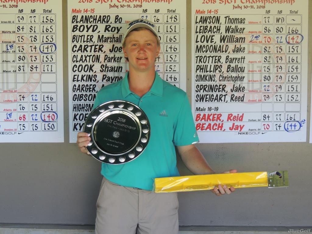 2018 SJGT Championship - Male 14-19 Leaderboard | Southeastern Junior