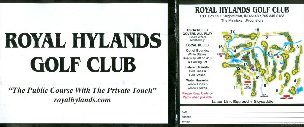 Royal Hylands Golf Club - Course Profile | Course Database