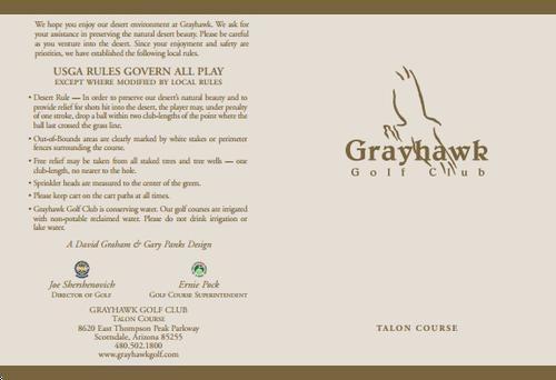 Grayhawk Golf Club - Talon Course - Course Profile | Course Database