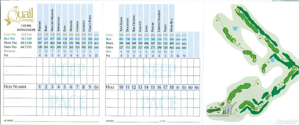 Quail Crossing Golf Club - Course Profile | Course Database