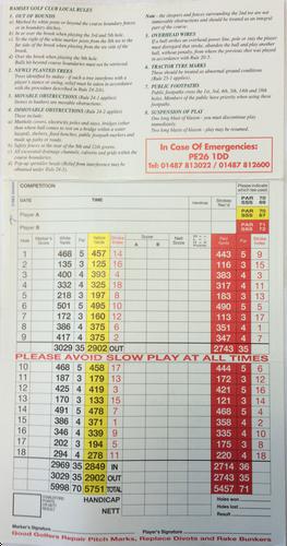 Ramsey Golf Club - Course Profile | Course Database