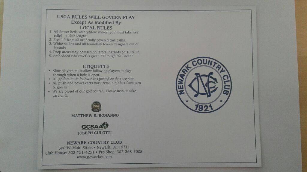 Newark Country Club - Course Profile | Course Database