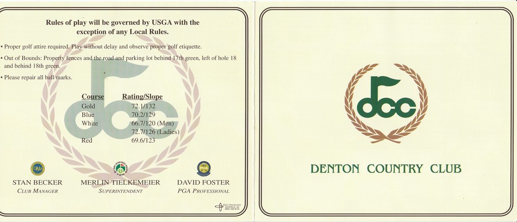 Denton Country Club - Course Profile | Course Database