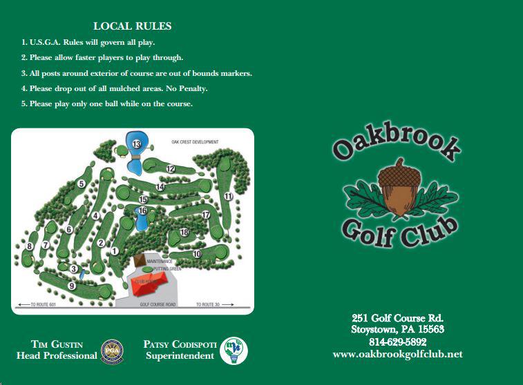 Oakbrook Golf Course - Course Profile | Course Database