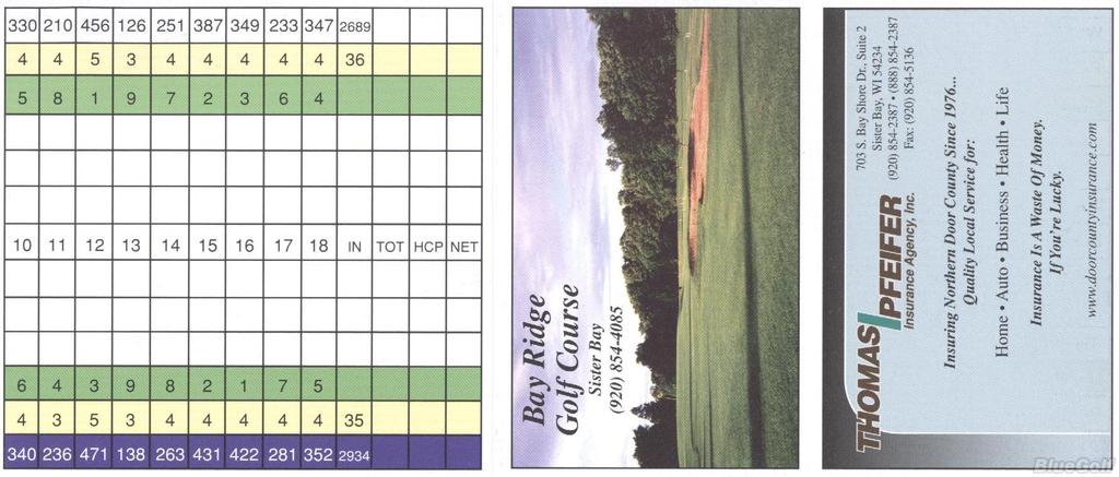 Bay Ridge Golf Course - Course Profile | Course Database