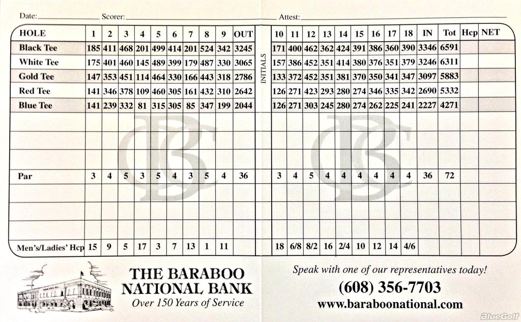 Baraboo Country Club - Course Profile | Wisconsin State Golf