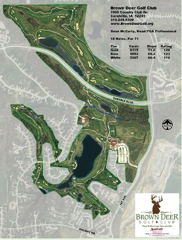 Brown Deer Golf Club - Layout Map | Course Database