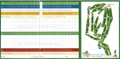 Mountain View Golf Course - Course Profile | Course Database