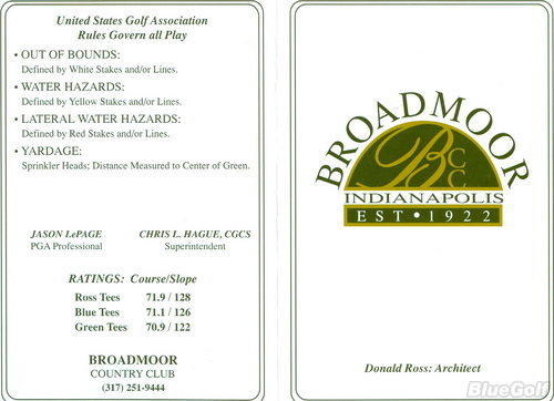 Broadmoor Country Club - Course Profile | Course Database
