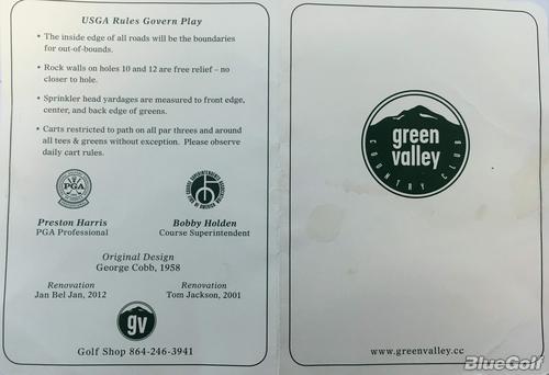 Green Valley Country Club - Course Profile | Course Database