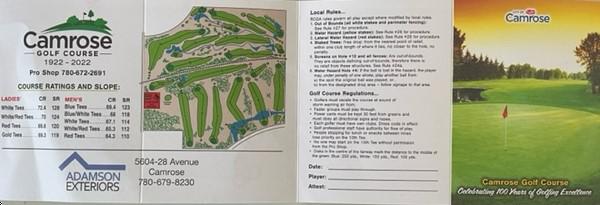 Camrose Golf Group - Course Profile | Course Database