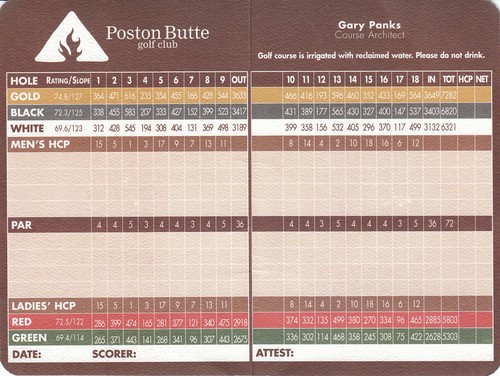 Poston Butte Golf Club - Course Profile | Course Database