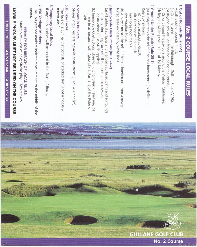 Gullane Golf Club No2 - Course Profile | Course Database