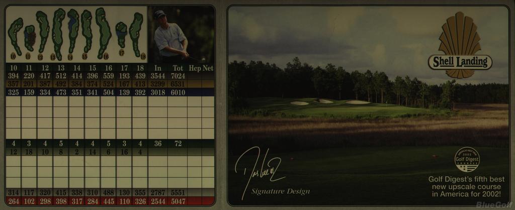 Shell Landing Golf Club - Course Profile | Course Database