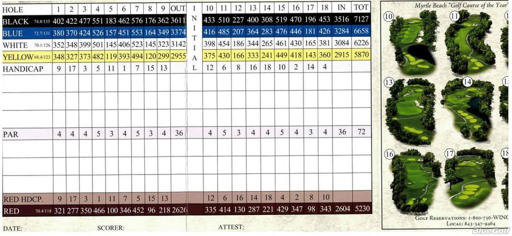 Wild Wing Plantation - The Avocet - Course Profile | Course Database