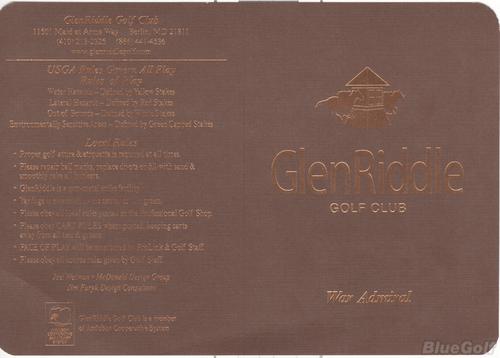 Glen Riddle Golf Club - War Admiral - Course Profile | Course Database