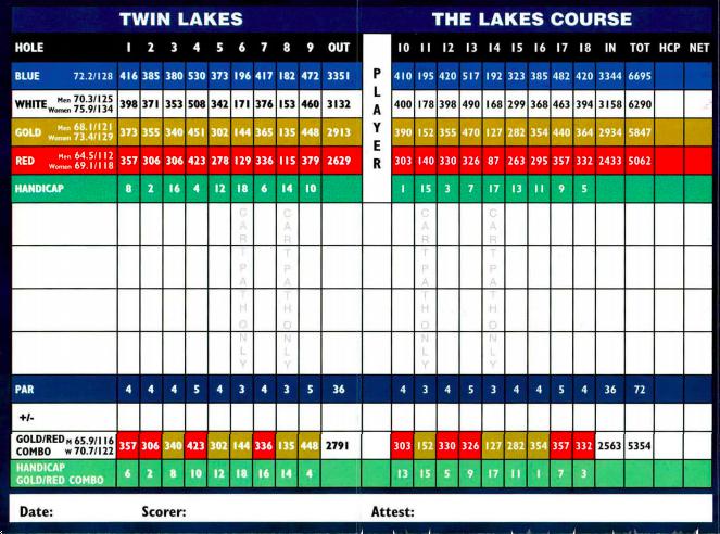 Twin Lakes Golf Course - Lakes Course - Course Profile | Course Database