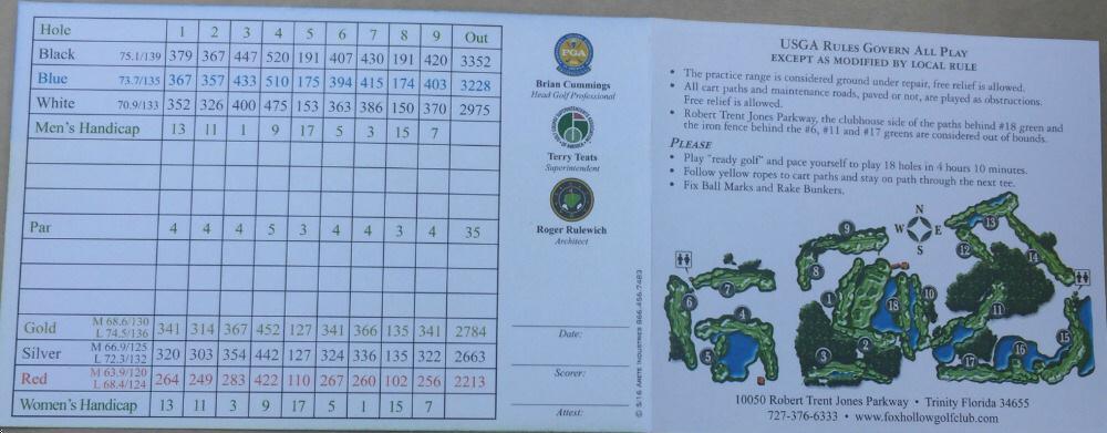 Fox Hollow Golf Club - Course Profile | Course Database