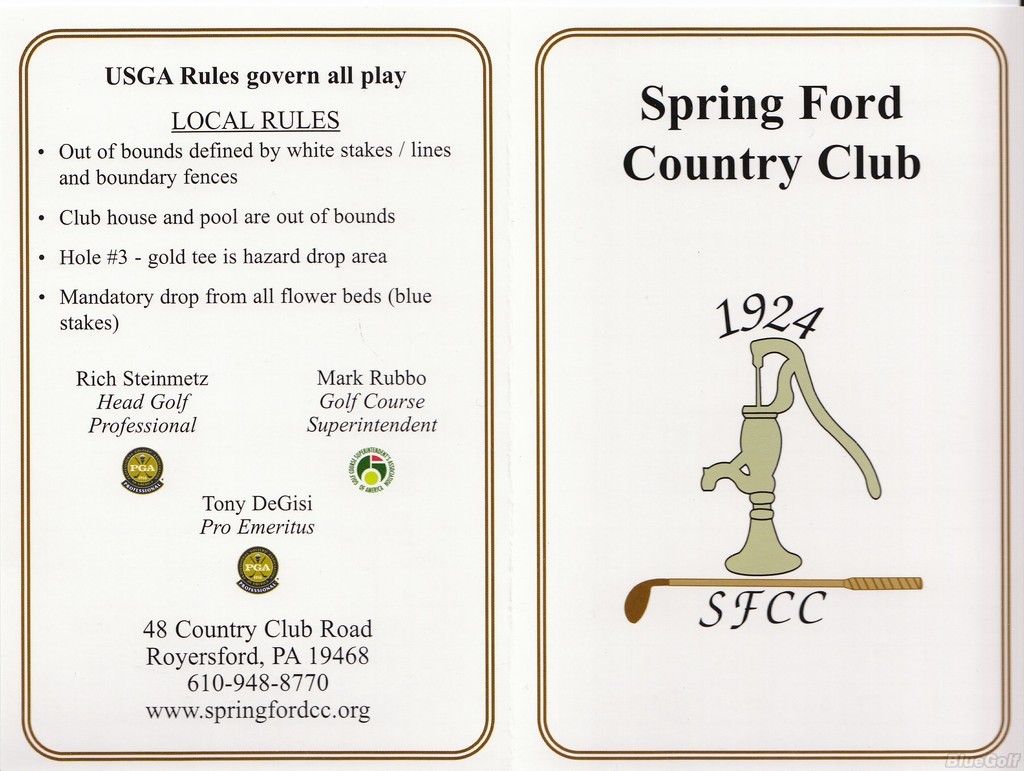 Spring Ford Country Club - Course Profile | Course Database