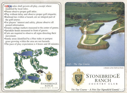 The Clubs of Stonebridge Ranch - Dye Course - Course Profile | Course ...