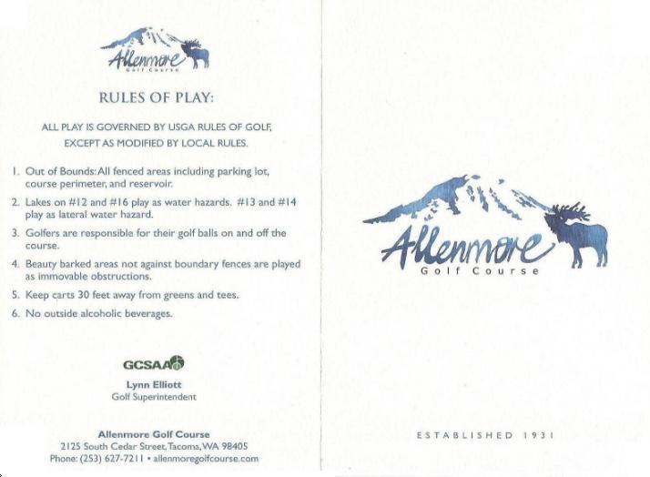 Allenmore Golf Club - Course Profile | Course Database