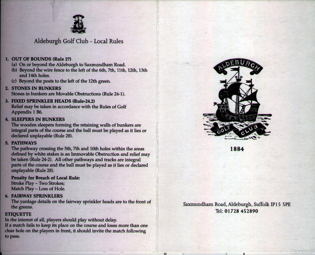 Aldeburgh Golf Club - Championship Course - Course Profile | Course ...