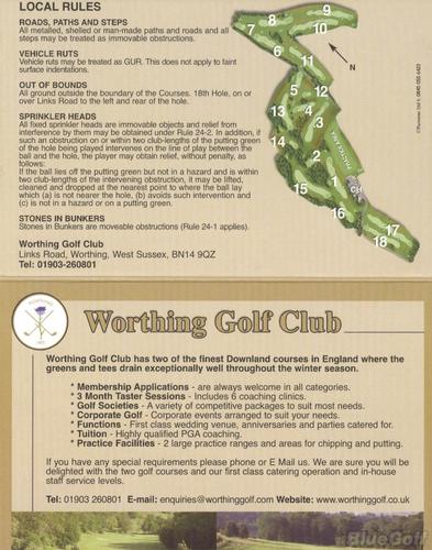 Worthing Golf Club - Upper Course - Course Profile | Course Database