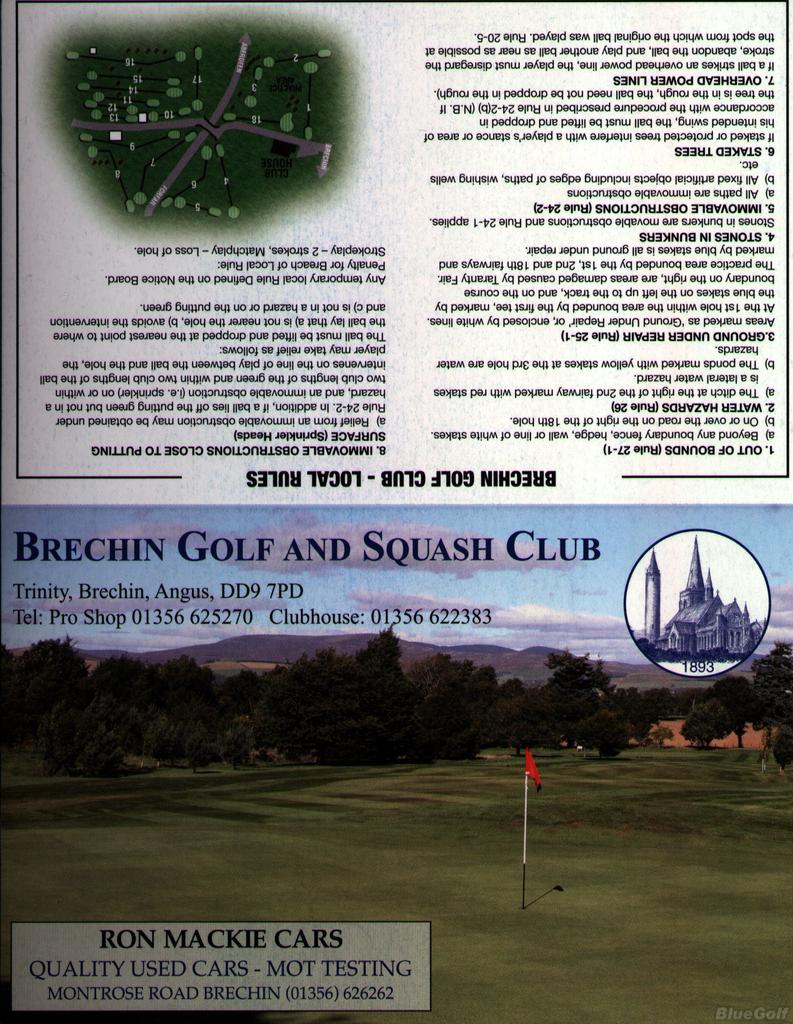 Brechin Golf & Squash Club - Course Profile | Course Database