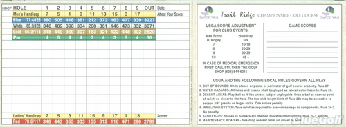 Trail Ridge Golf Course - Course Profile | Course Database