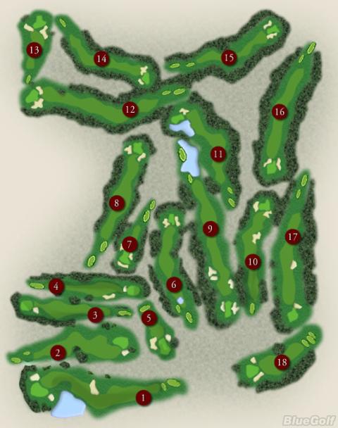 Eagle River Golf Course - Layout Map | Course Database