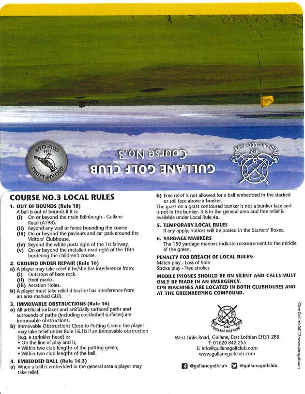 Gullane Golf Club No3 - Course Profile | Course Database