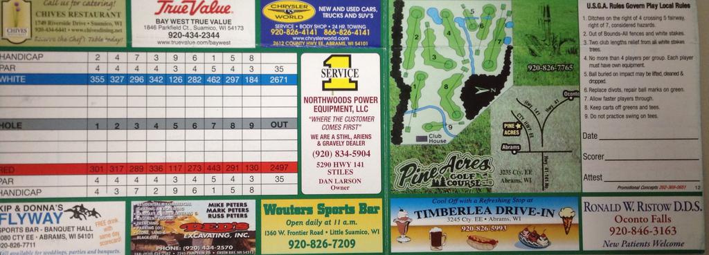 Pine Acres Golf Course - Course Profile | Course Database