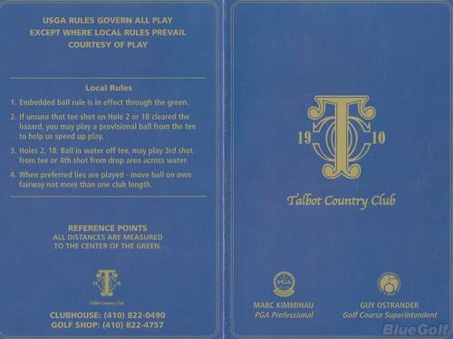 Talbot Country Club - Course Profile | Course Database