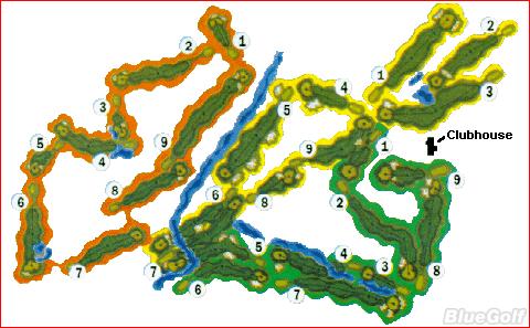 Boone Links - Brookview-Ridgeview - Layout Map | Course Database