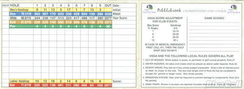 Pebblebrook Golf Course - Course Profile | Course Database