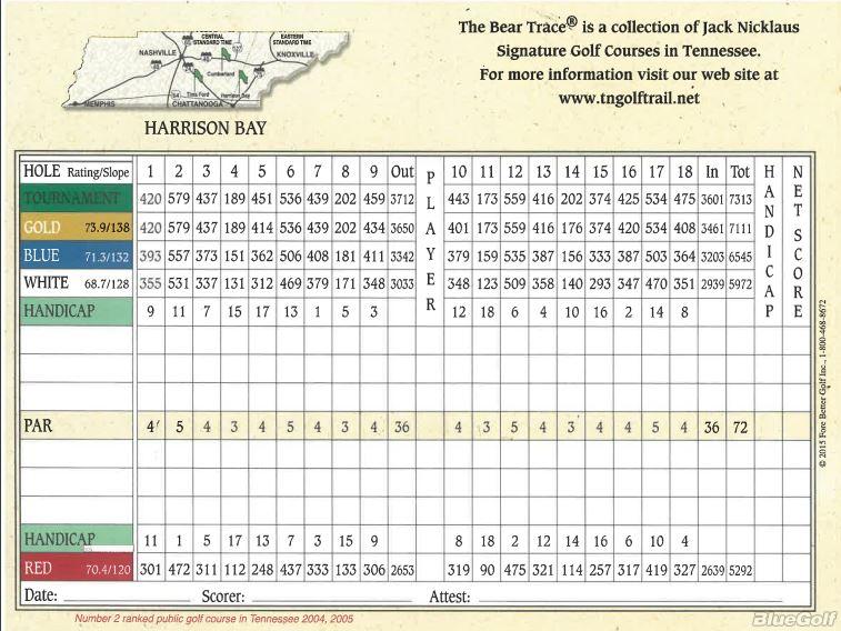 The Bear Trace at Harrison Bay - Course Profile | Course Database