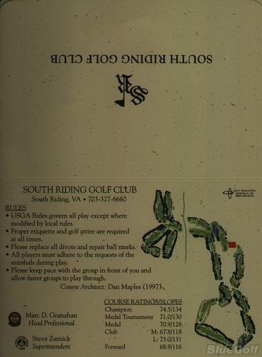 South Riding Golf Club - Course Profile | Course Database