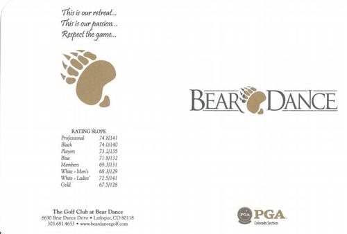 Bear Dance, The Golf Club at - Course Profile | Course Database