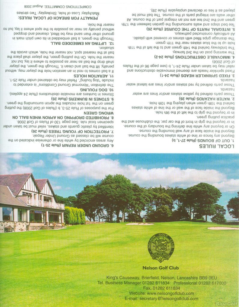 Nelson Golf Club - Course Profile | Course Database