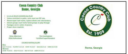 Coosa Country Club - Course Profile | Course Database