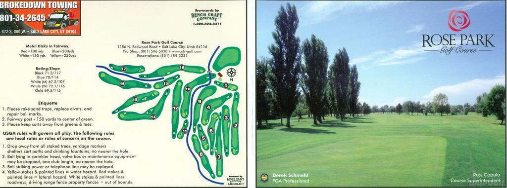 Rose Park Golf Course, Salt Lake City, Utah - Golf course information ...