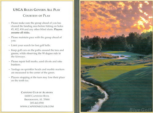 Capstone Club of Alabama, The - Course Profile | Course Database