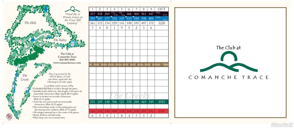 The Club at Comanche Trace - Creeks/Valley - Course Profile | Course ...
