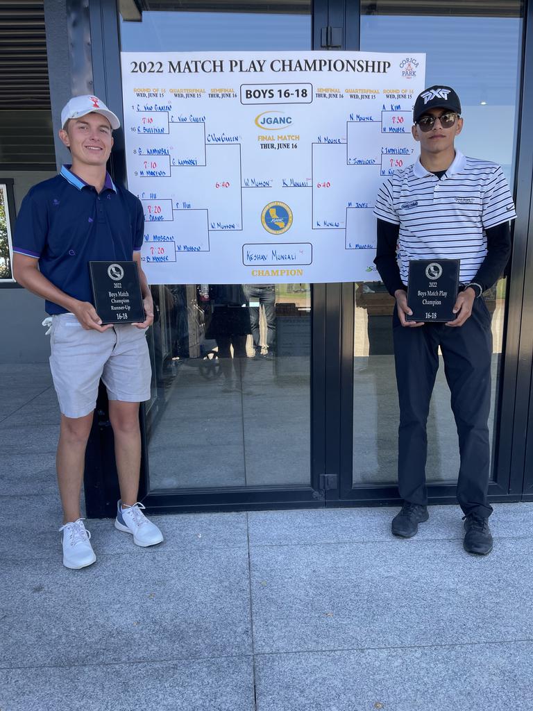 *JGANC MATCH PLAY CHAMPIONSHIP: 12-18 - Stroke Play Boys 12-13 ...